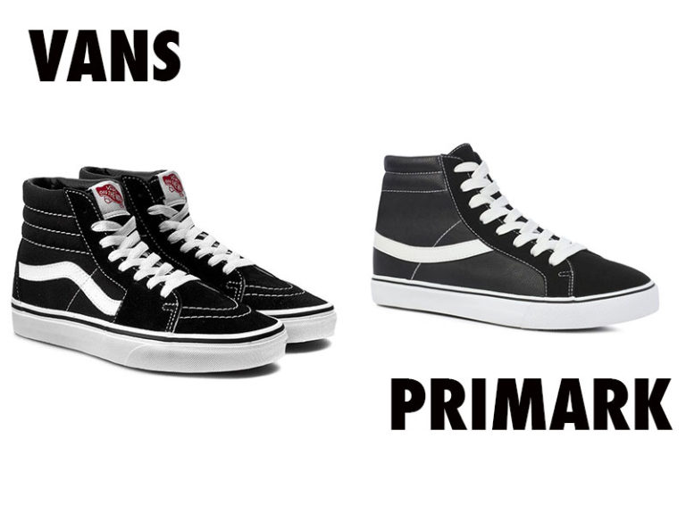 Vans y Primark en juicios por temas de derechos, copias y demás.