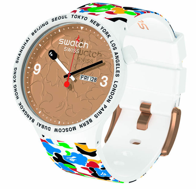 Relojes de Swatch x Bape: Moda urbana en tu muñeca