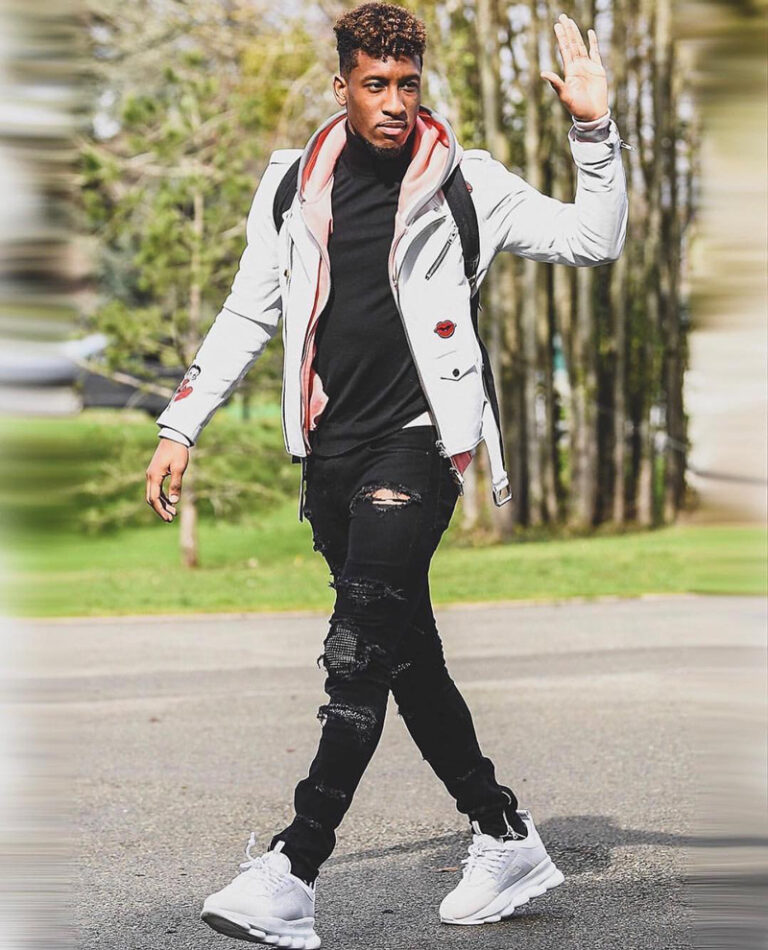 Kingsley Coman es el jugador de fútbol de moda y este su dress code