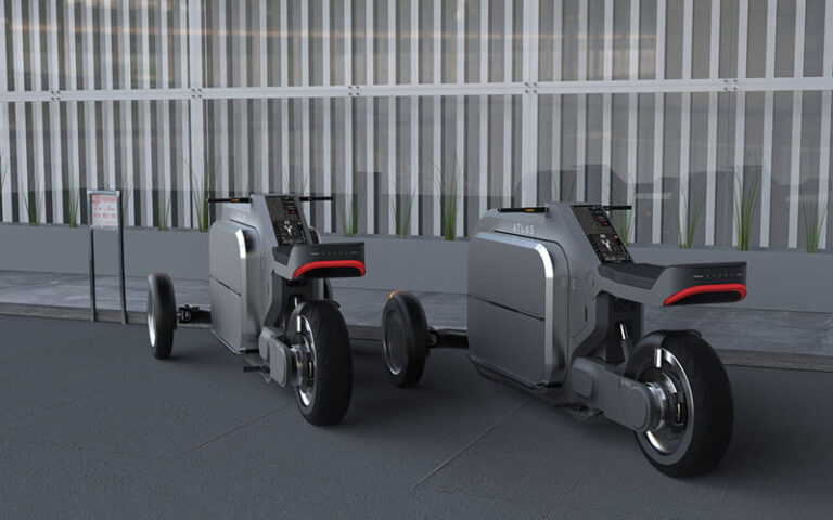 Atlas es un scooter eléctrico de tres ruedas creado por Drake Dong