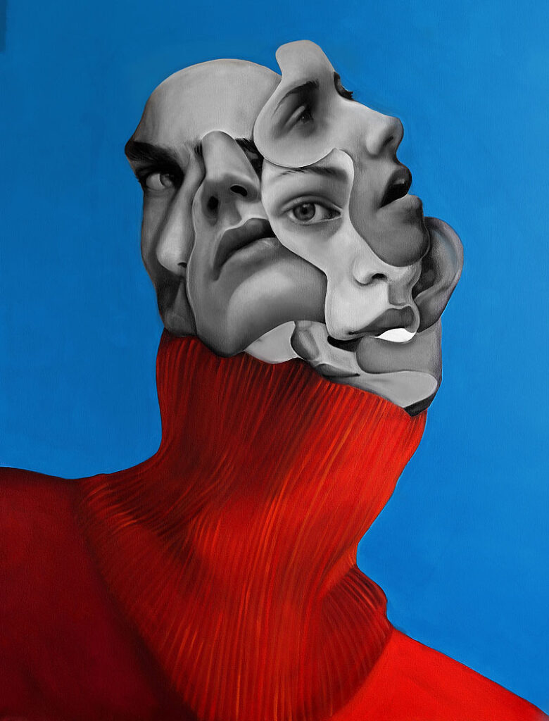 La pintora Celia Gallego en Untitled Gallery Hotel Thompson Madrid