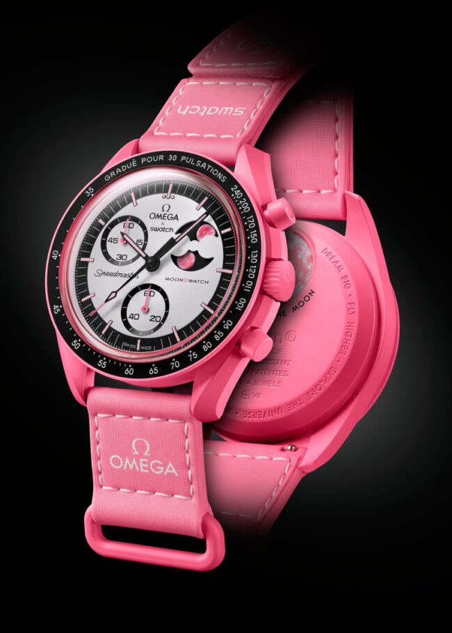 MoonSwatch Pink Moonphase: el icono relojero en su versión más chillona