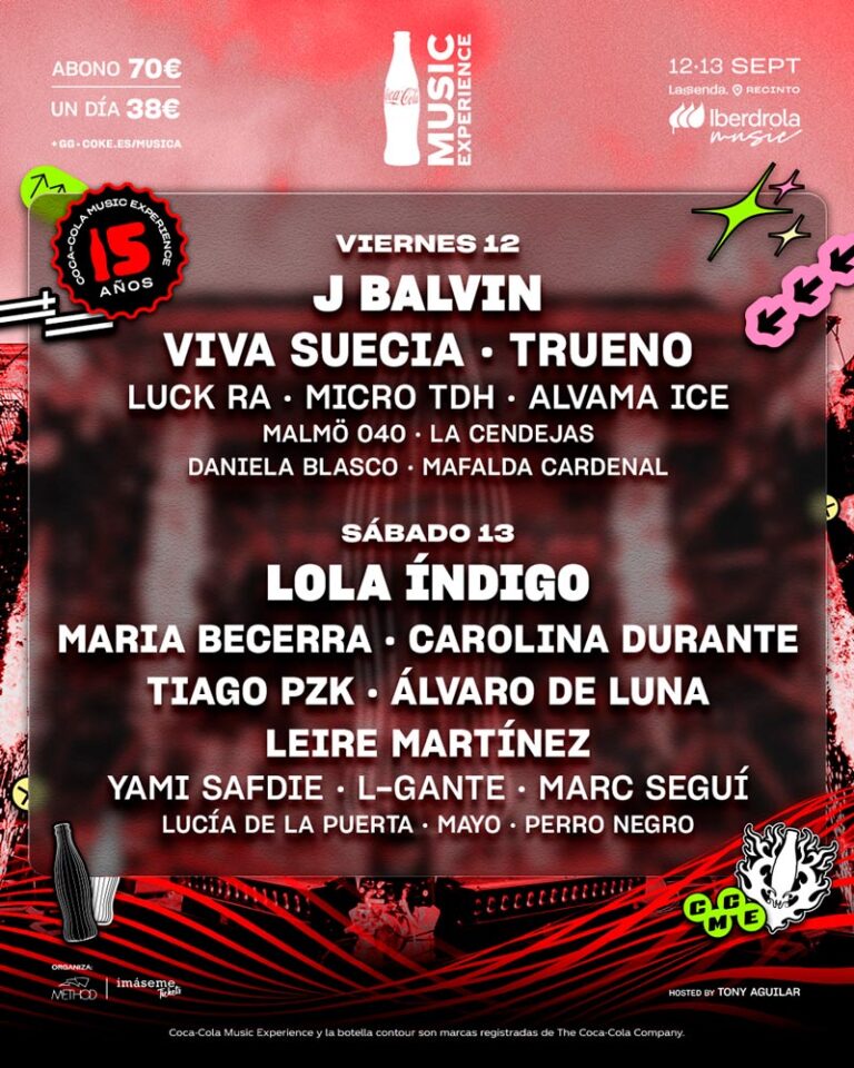 Planazo para cerrar el verano: Coca-Cola Music Experience 2025